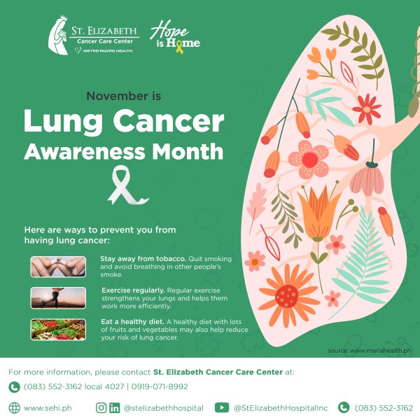 Lung Cancer Awareness Month - St. Elizabeth Hospital, Inc.