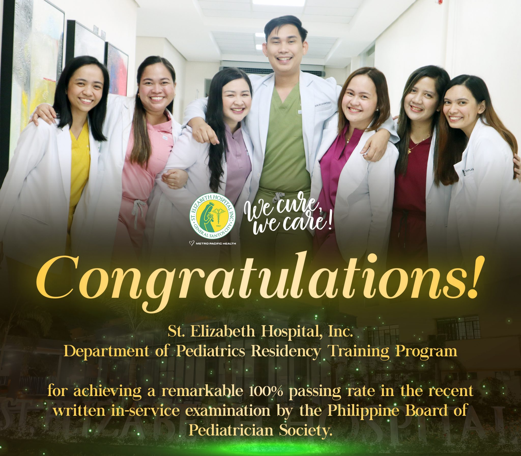 Congratulations Department of Pediatrics! - St. Elizabeth Hospital, Inc.