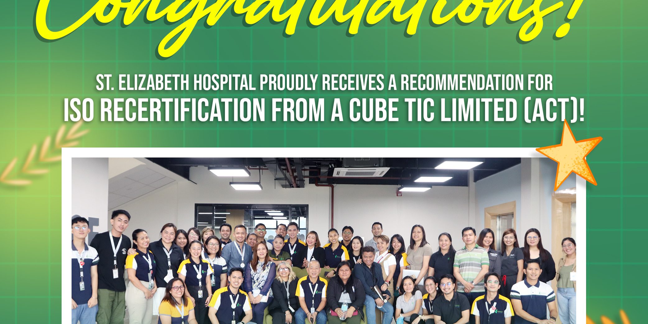 ISO Recertification – St. Elizabeth Hospital, Inc.