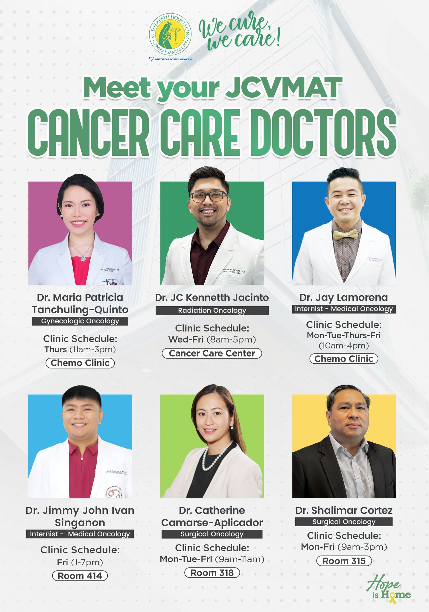 Our Cancer Care Doctors - St. Elizabeth Hospital, Inc.